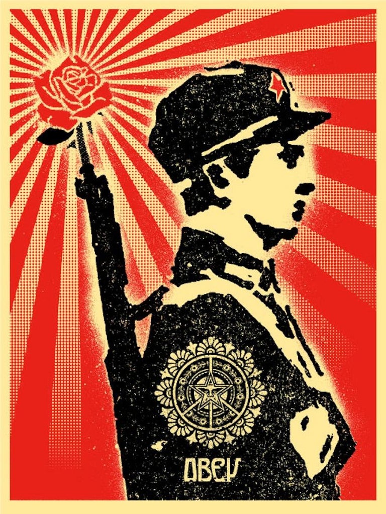 Shepard Fairey - Rose Soldier For Sale at 1stDibs