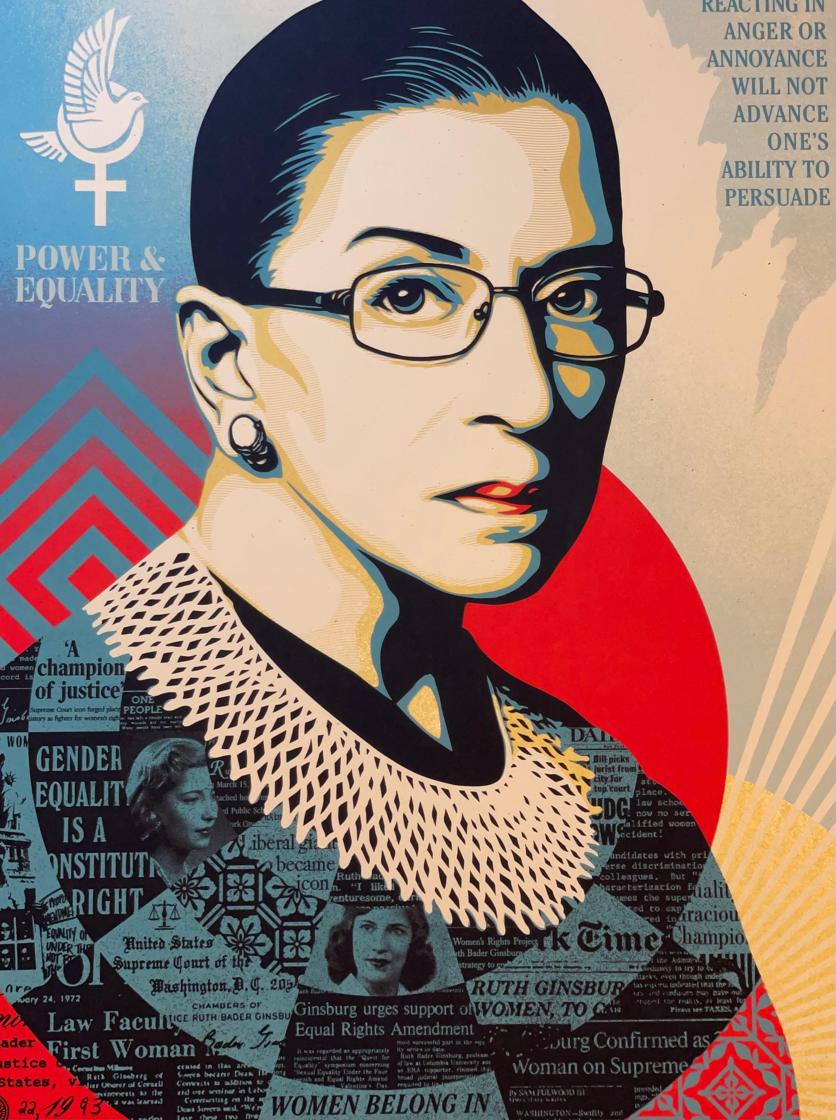 Shepard Fairey - Ruth Bader Ginsburg "A Champion of Justice" Shepard ...