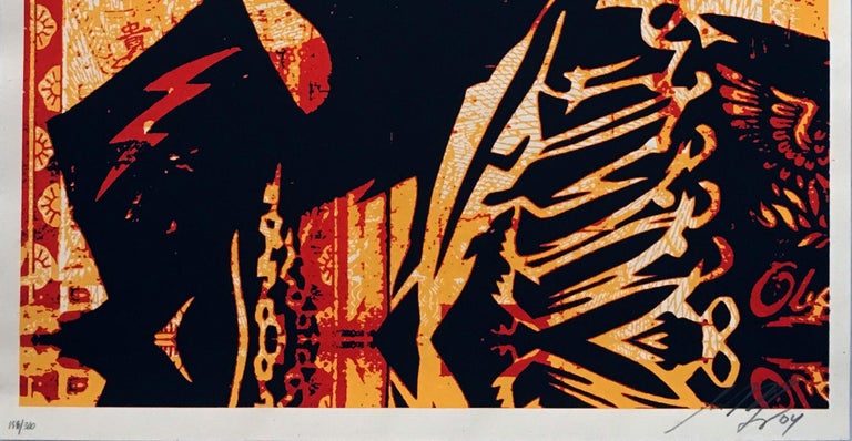 Shepard Fairey - Shepard Fairey Hendrix screen-print (Shepard Fairey ...