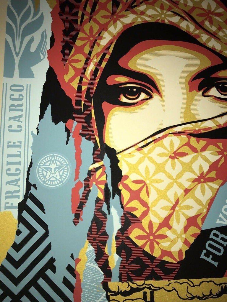 Shepard Fairey - Shepard Fairey Large Format Fine Art Print "Golden ...