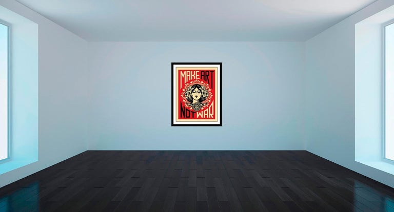 Shepard Fairey - SHEPARD FAIREY MAKE ART NOT WAR SIGNED AND DATED at ...