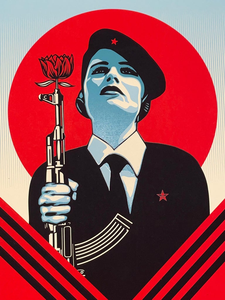 Shepard Fairey - Shepard Fairey Screen Print Peace II Guard Vietnam ...