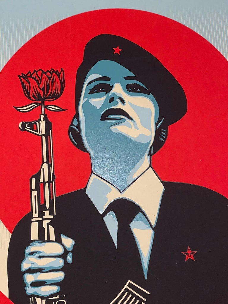 Shepard Fairey - Shepard Fairey Screen Print Peace II Guard Vietnam ...