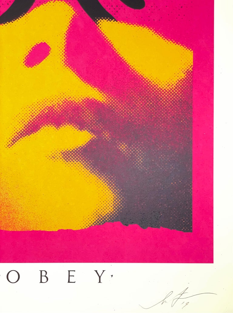 Shepard Fairey - Shepard Fairey Shadowplay Print Orange Obey Giant ...