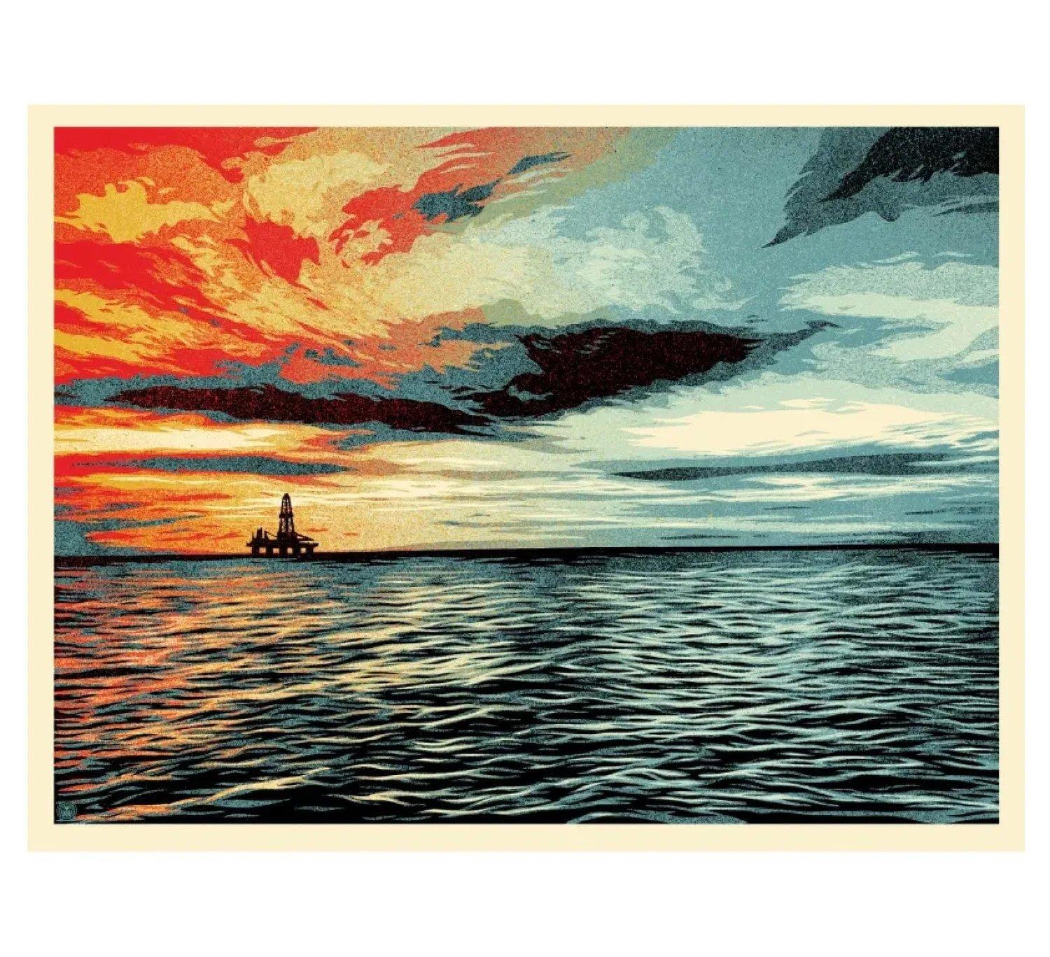 Shepard Fairey - Sunset As The Fall Approaches By Shepard Fairey For ...