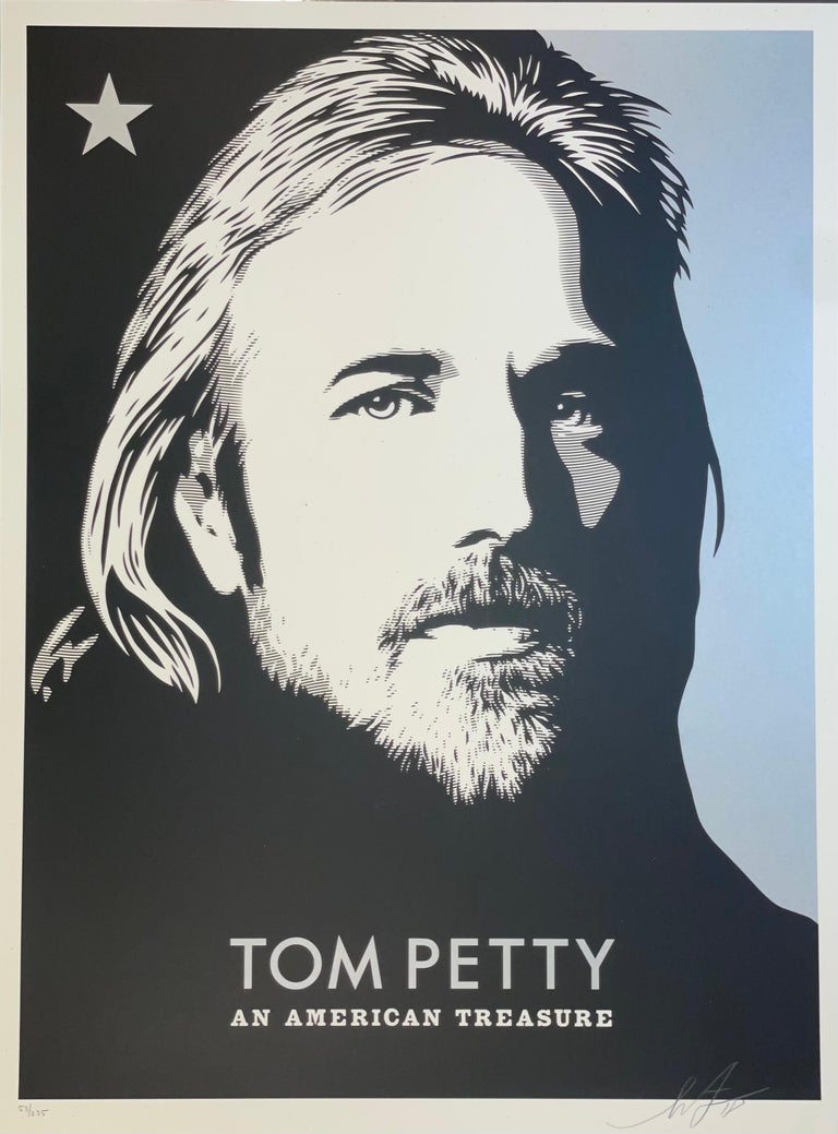 Shepard Fairey - Tom Petty "An American Treasure" Diptych Matching ...