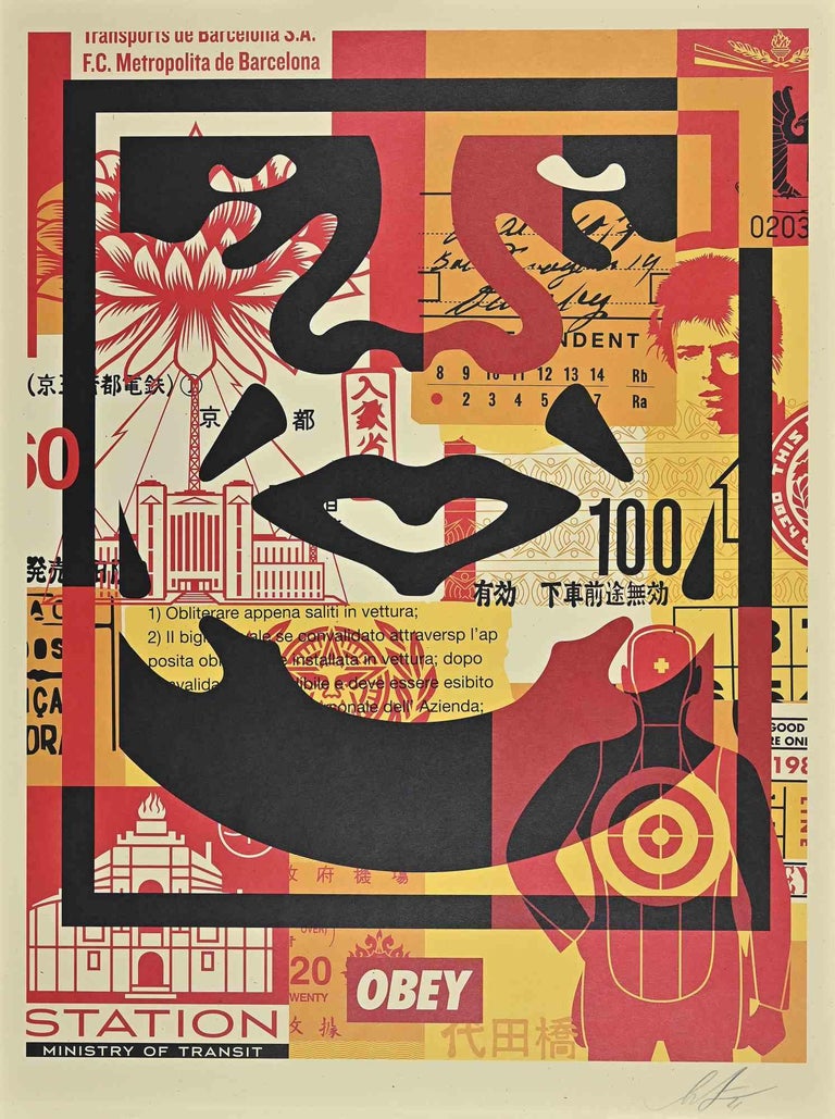 Shepard Fairey - Untitled - Original Screen Print by Shepard Fairey ...