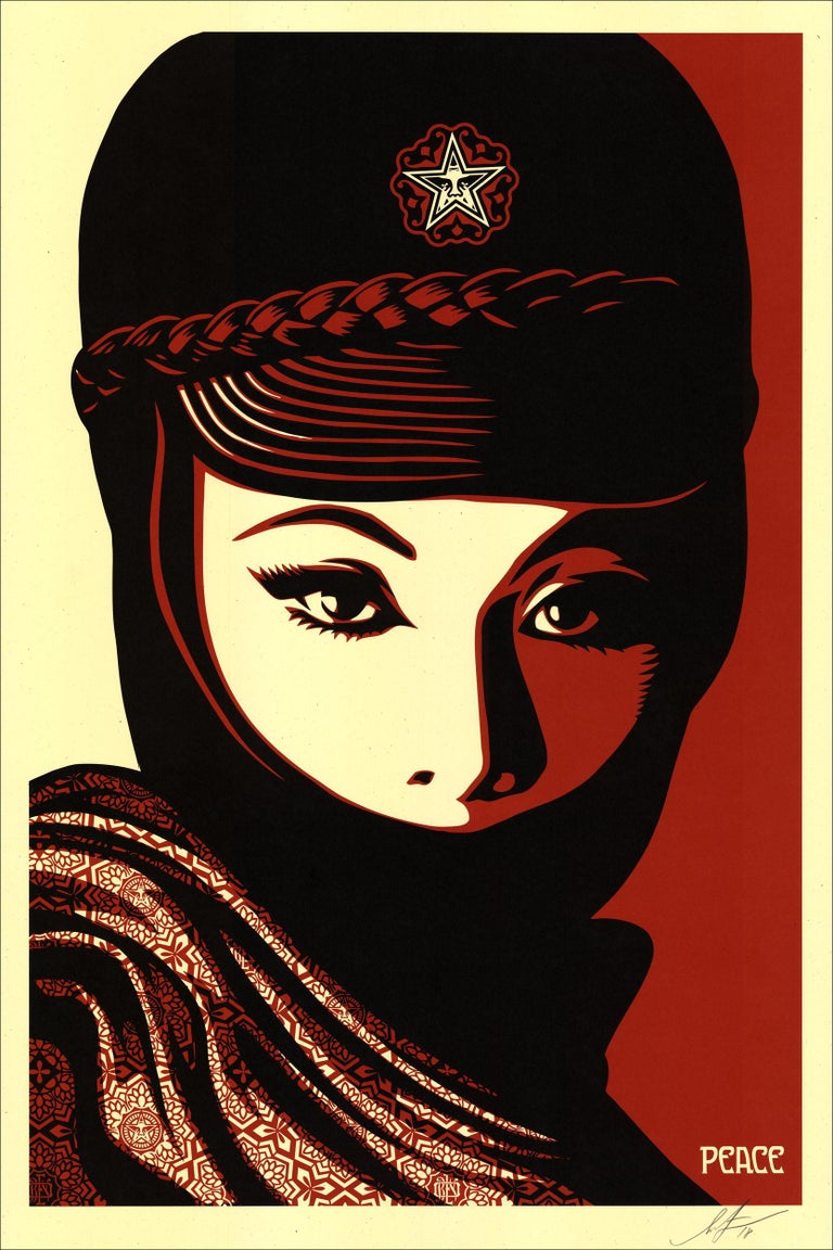 Shepard Fairey - Woman portrait - Screenprint Handsigned For Sale at ...