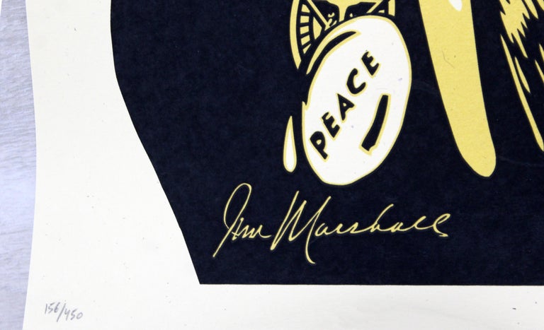 Shepard Fairey Signed Numbered Screenprint 156/450 Fragile Peace, Obey ...