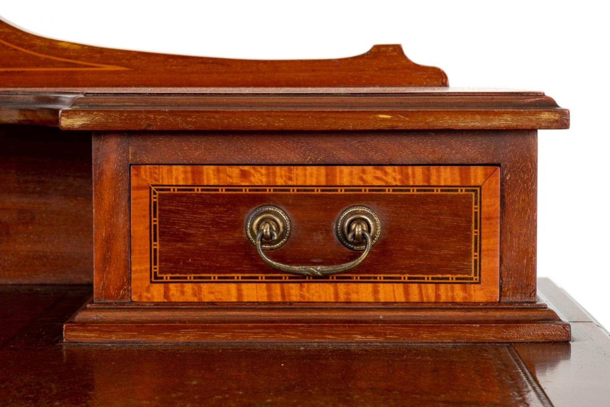 Sheraton Revival Desk Bonheur Du Jour Mahogany For Sale at 1stDibs
