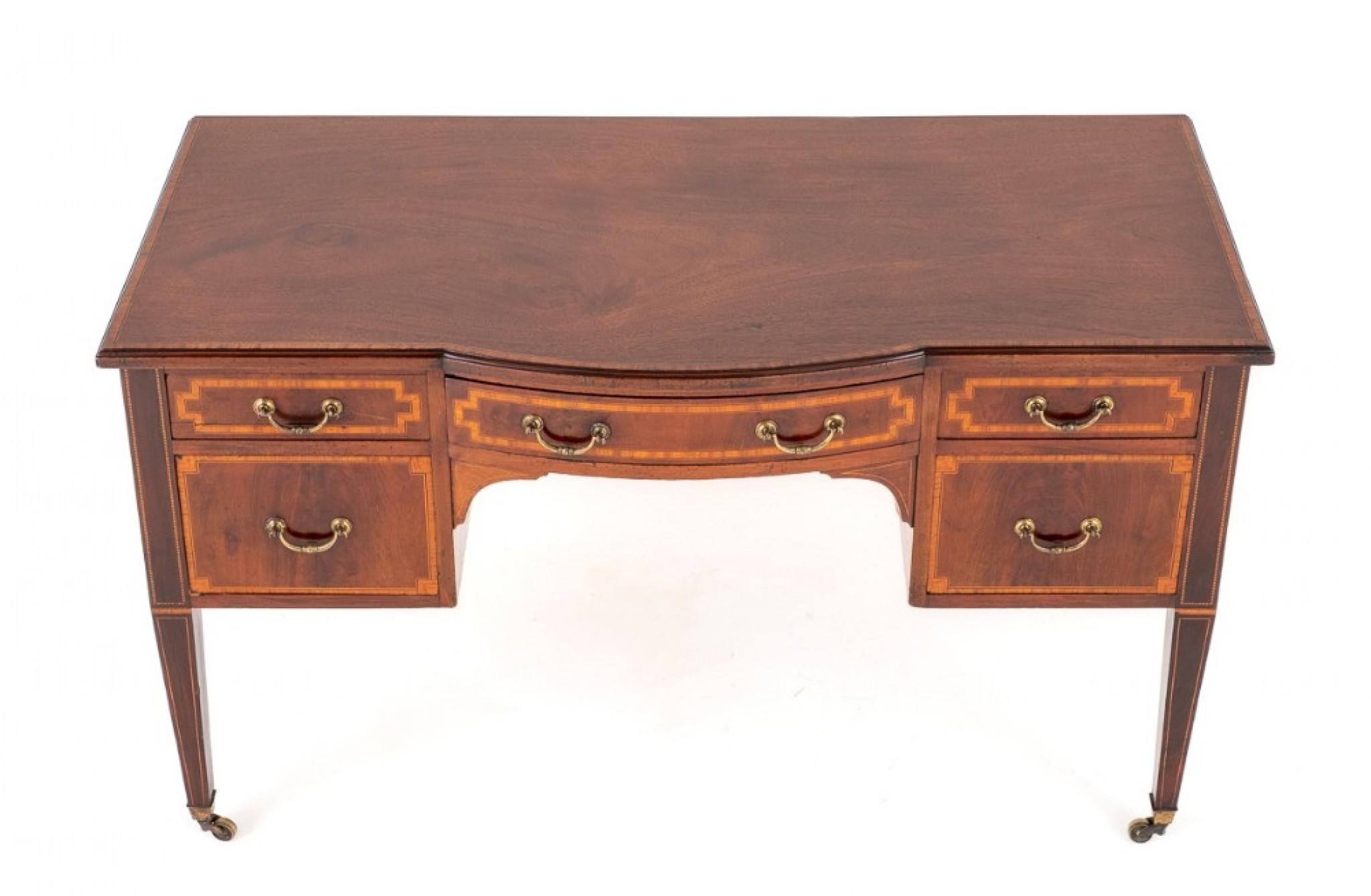 Sheraton Revival Desk Inlay Bureau, 1890 For Sale at 1stDibs