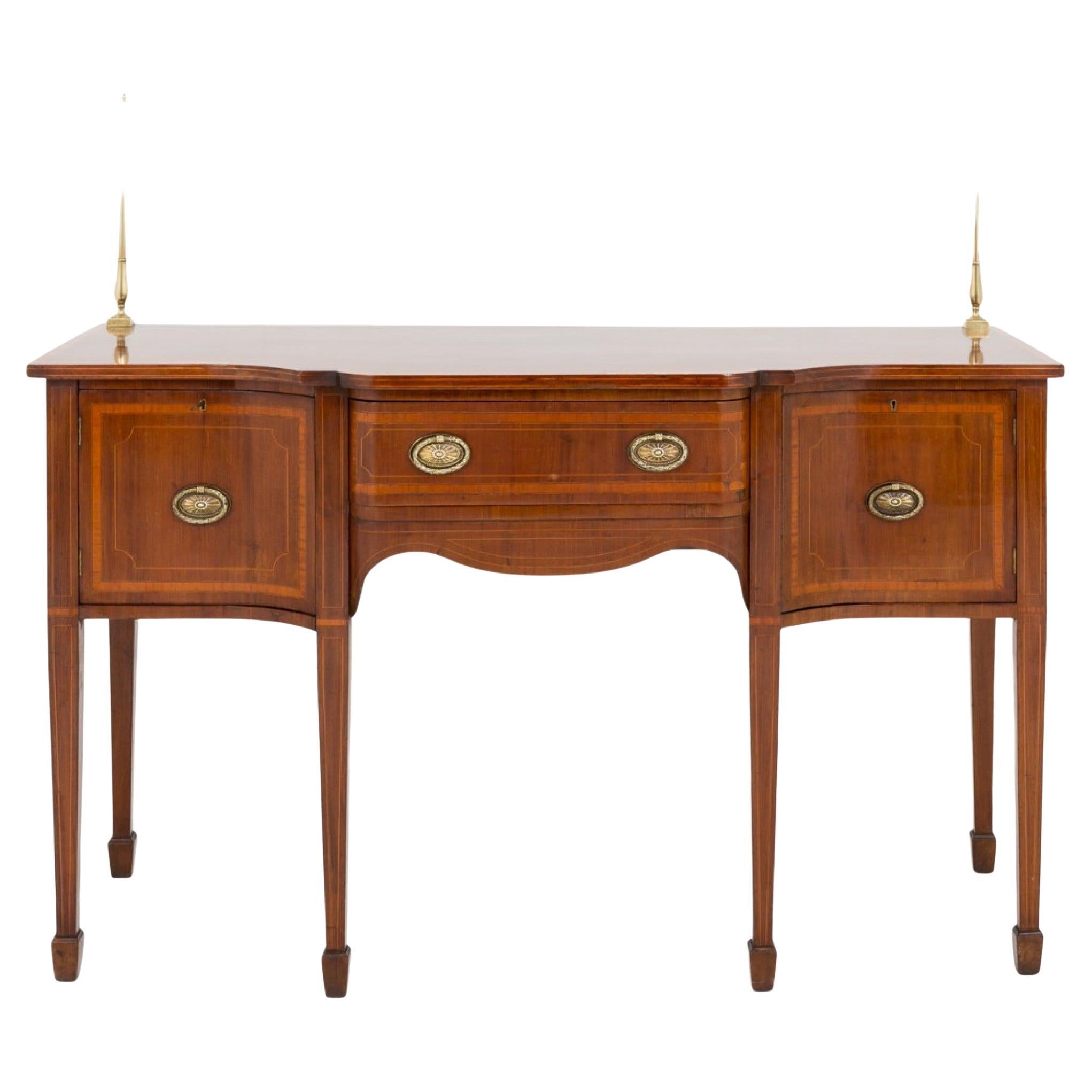 Sheraton Sideboard Mahogany, Antique Buffet Server, Circa 1910 For Sale ...