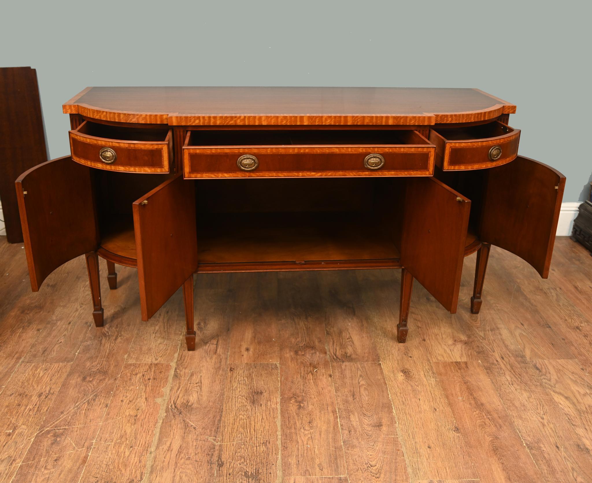 Sheraton Sideboard Mahogany Server Period Edwardian Buffet 1910 For ...