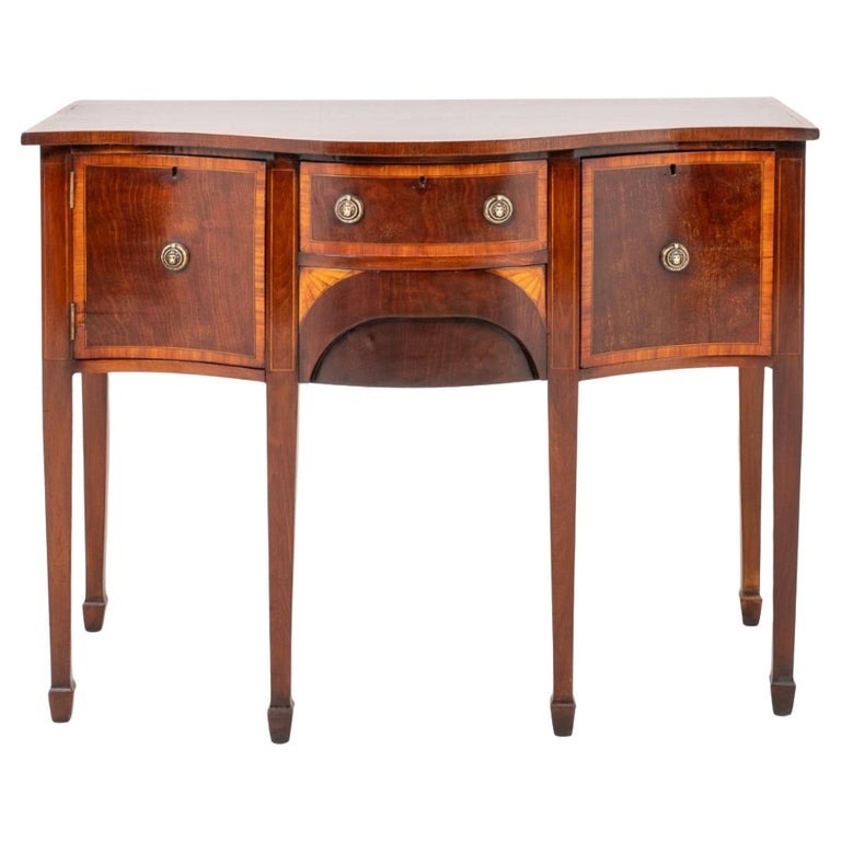 Sheraton Sideboard Mahogany Server Revival, 1860 For Sale at 1stDibs