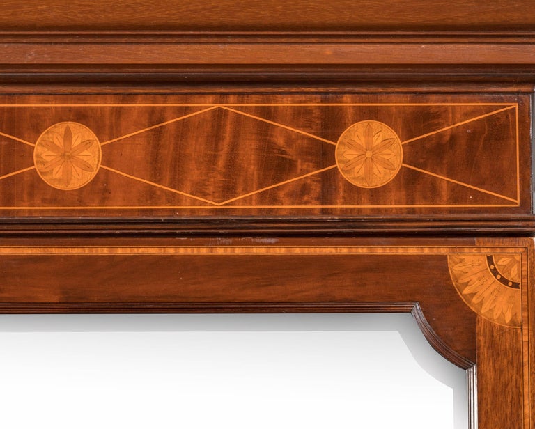 Sheraton Style Mahogany Wardrobe with Boxwood and Satinwood Inlay at ...