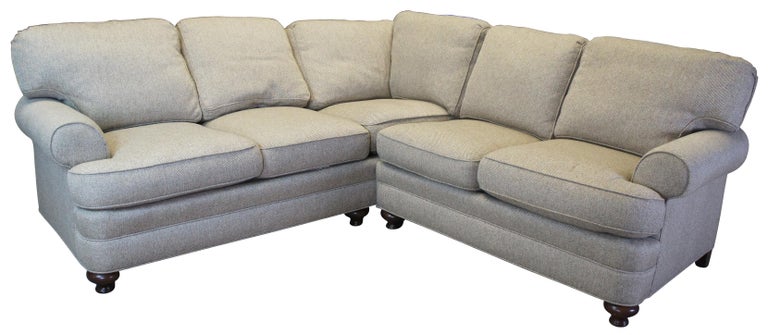 Sherrill Furniture Co. Traditional Rolled Arm Beige Corner Sectional ...