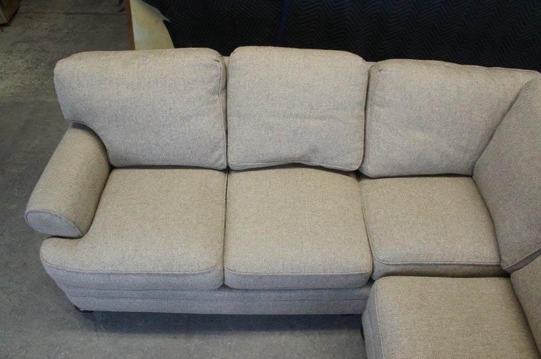 Sherrill Furniture Co. Traditional Rolled Arm Beige Corner Sectional ...