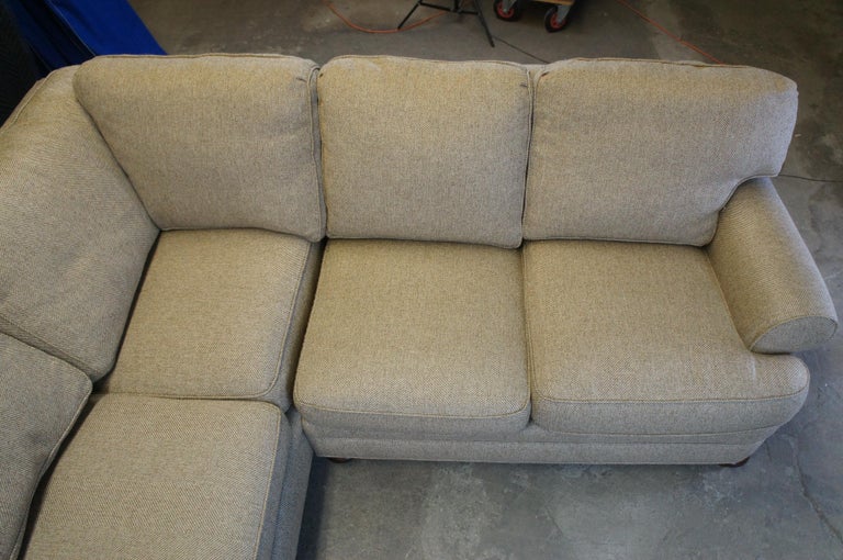 Sherrill Furniture Co. Traditional Rolled Arm Beige Corner Sectional ...
