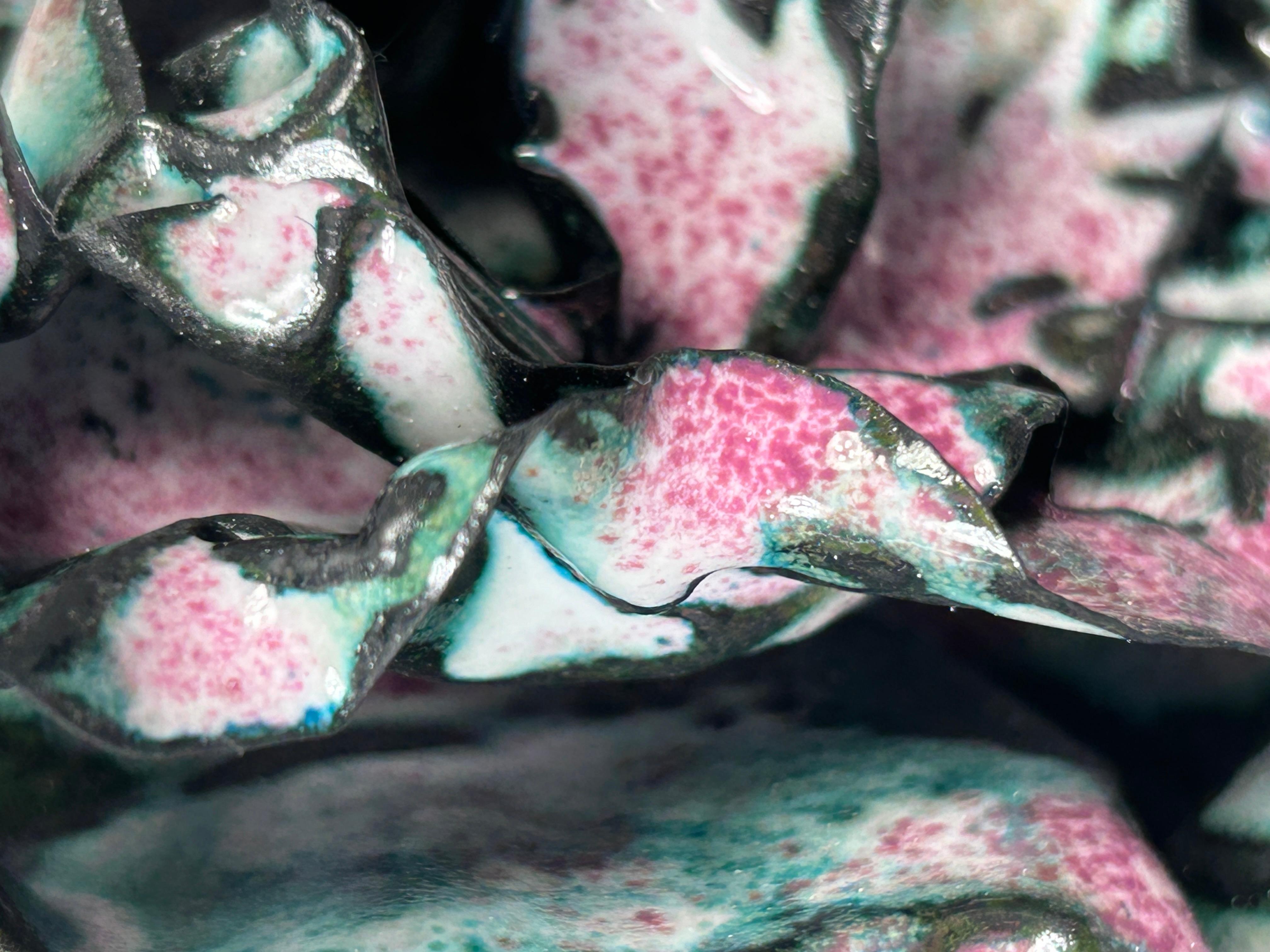 Sherry Been - "Speckled Heart" Abstract Wall Art Sculpture, 2024 For ...