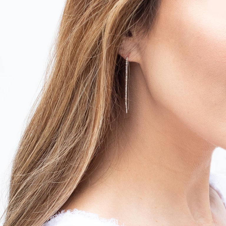 Diamond Spike Earrings For Sale at 1stDibs