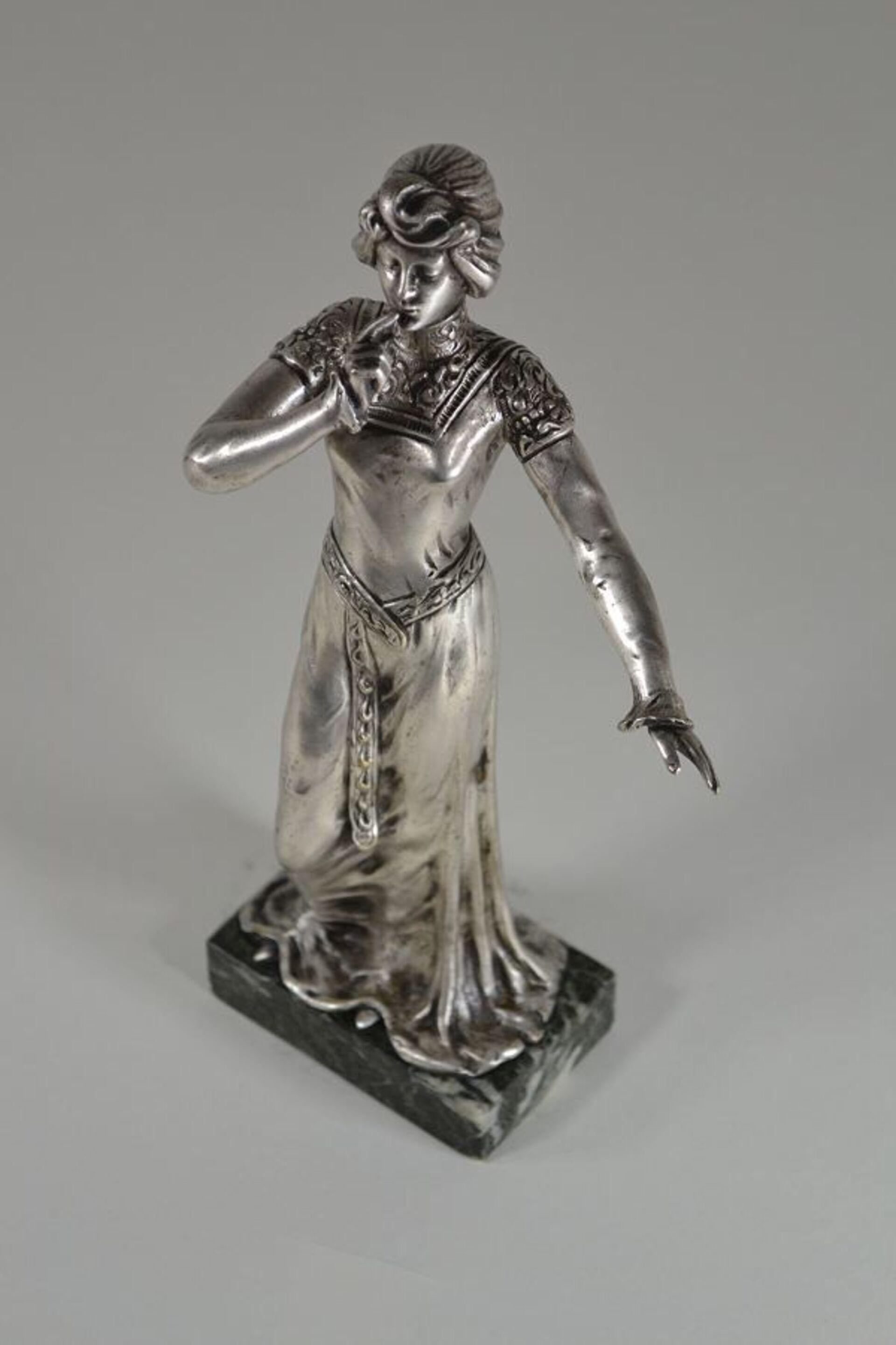 Shh ! Art Nouveau Jugenstil Bronze Symbolist Figure For Sale at 1stDibs ...