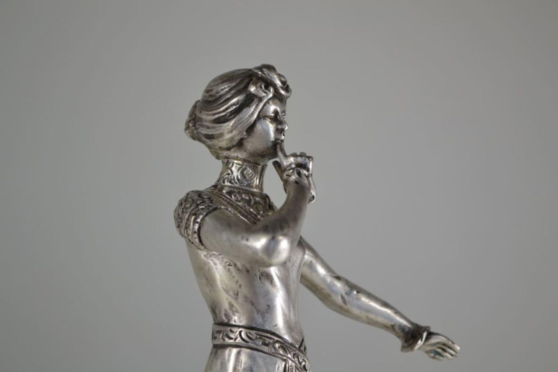 Shh ! Art Nouveau Jugenstil Bronze Symbolist Figure For Sale at 1stDibs ...