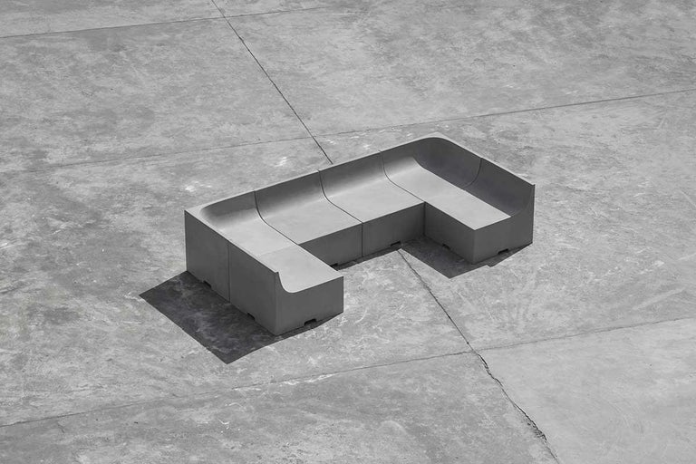 'SHI' Modular Bench / Sofa made of Concrete For Sale at 1stDibs ...