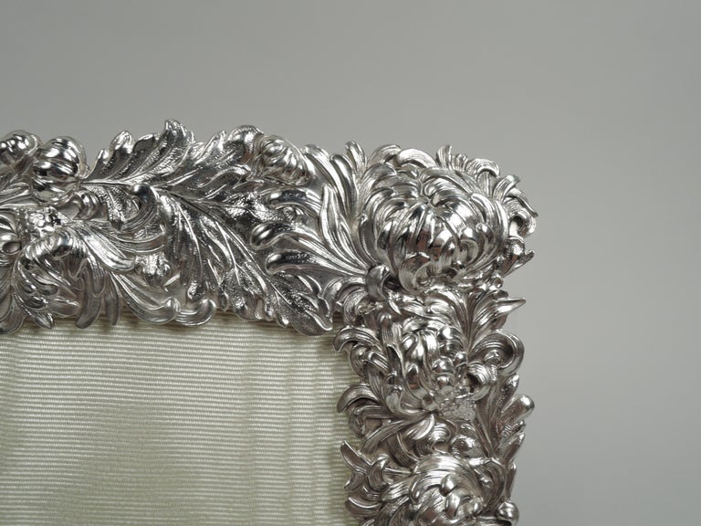 Shiebler Japonesque Chrysanthemum Sterling Silver Picture Frame For ...