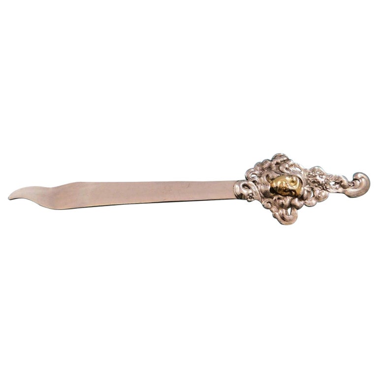 Shiebler Sterling Silver Page Turner Mixed Metals Art Nouveau Woman 14K ...