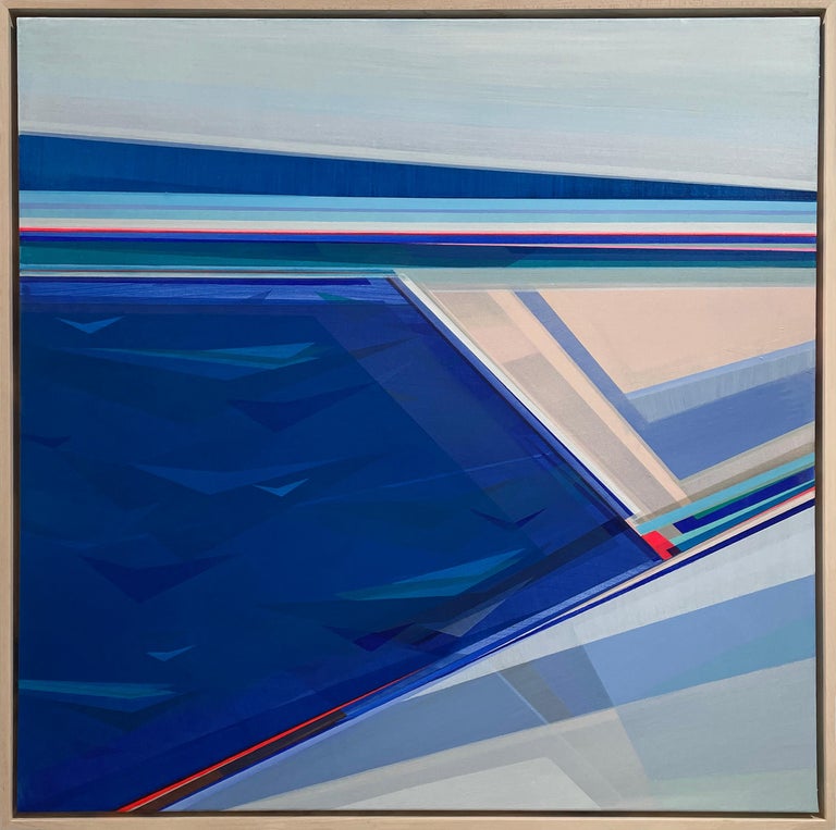 Shilo Ratner - "Beach I," Abstract Geometric Painting For Sale at 1stDibs