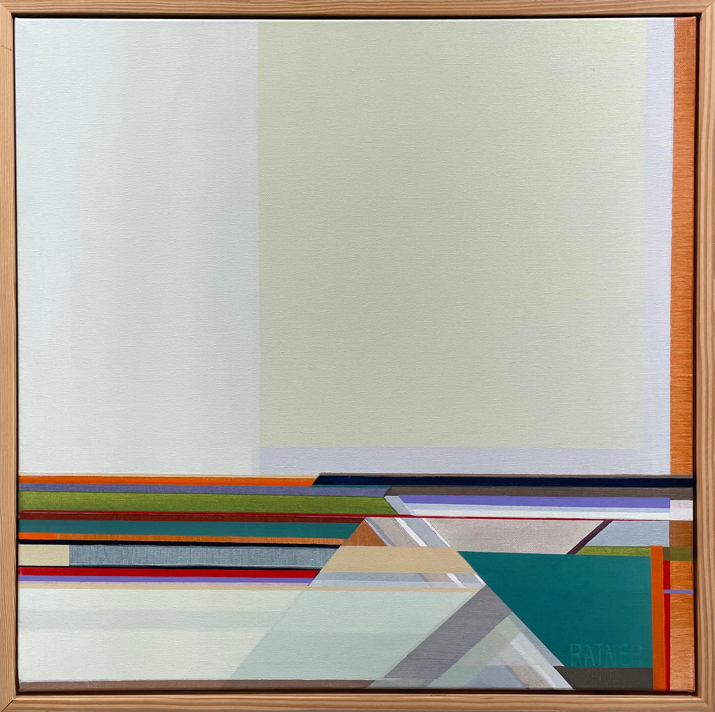Shilo Ratner - "Fields," Abstract Geometric Painting at 1stDibs