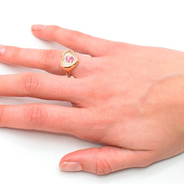 Shima Azman 18k Gold 'S' Signet Ring - Made To Order For Sale at ...