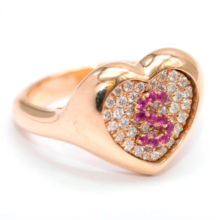 Shima Azman 18k Gold 'S' Signet Ring - Made To Order For Sale at ...