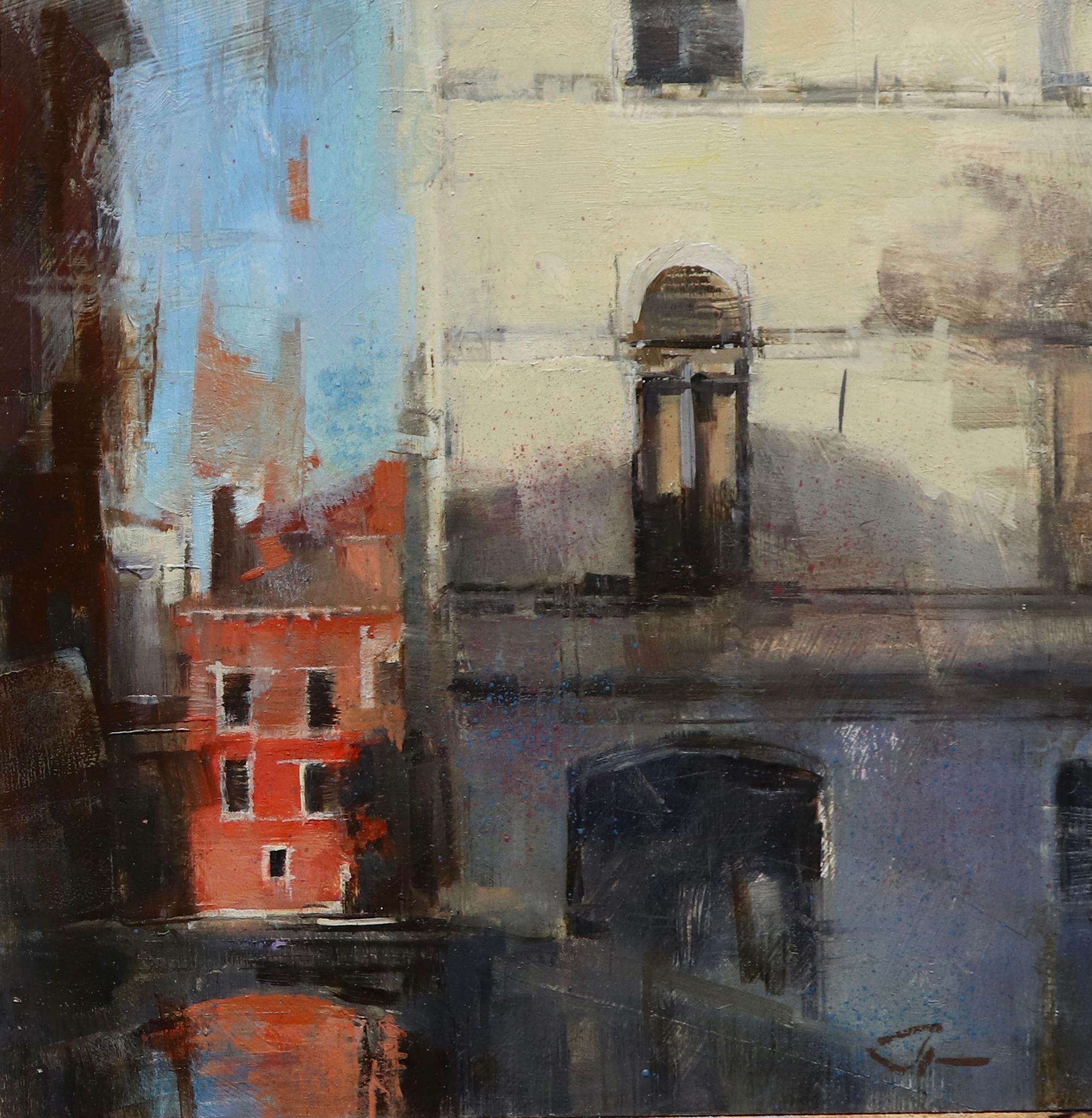 Shima Rabiee - "Venice from the Bridge," Oil Painting For Sale at 1stDibs