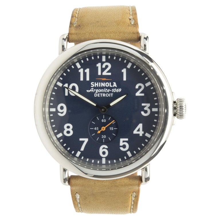 Shinola Stainless Steel Runwell 47 For Sale at 1stDibs