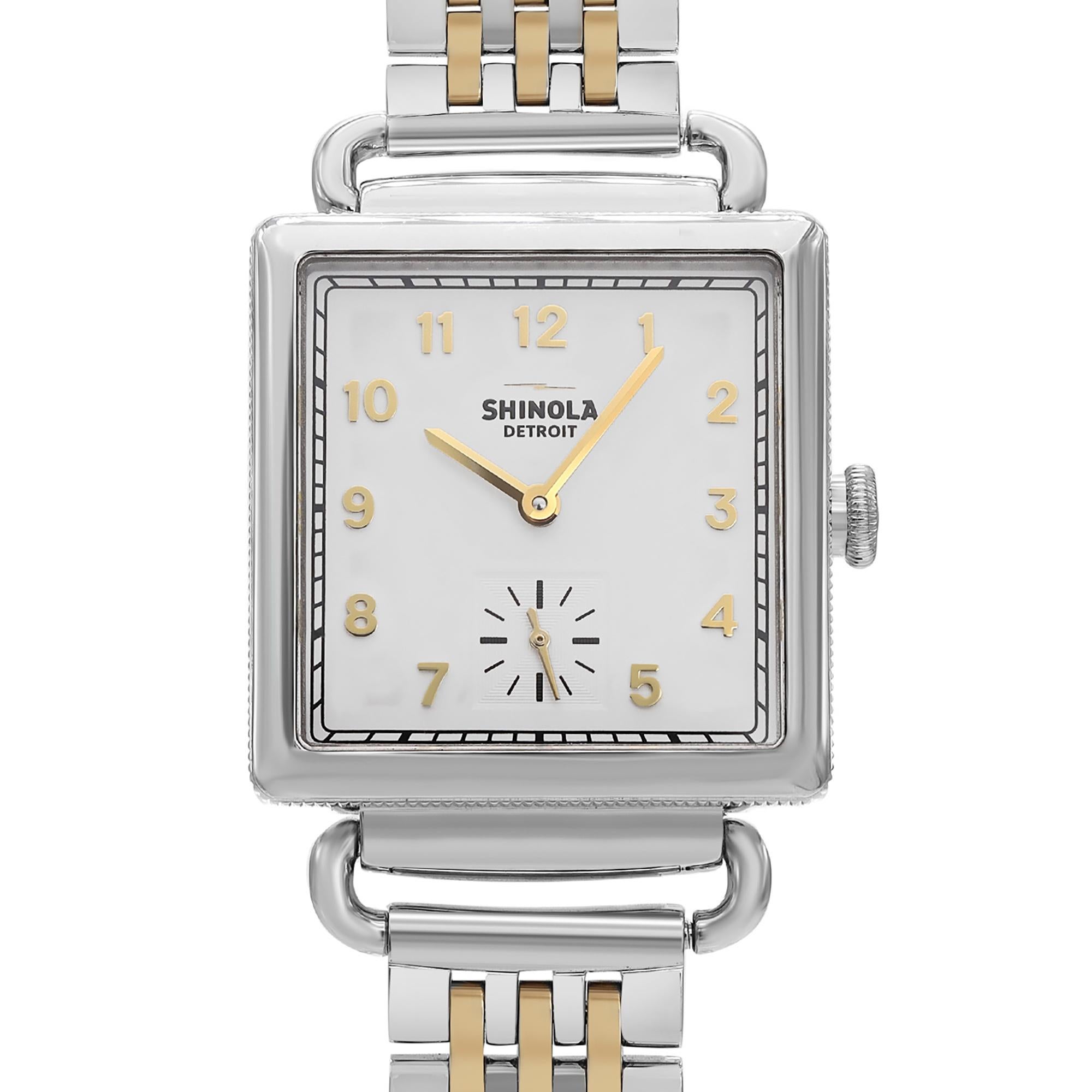 Shinola the Cass Gold-Tone Steel White Dial Quartz Ladies Watch ...