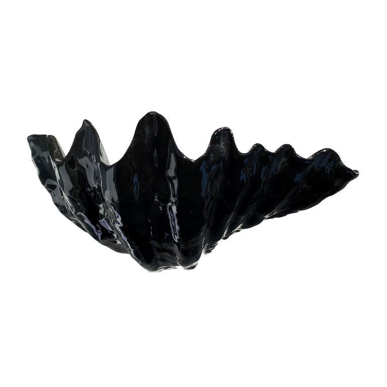 Shiny Black Ceramic Clam or Oyster Shell Wall Planter at 1stDibs ...