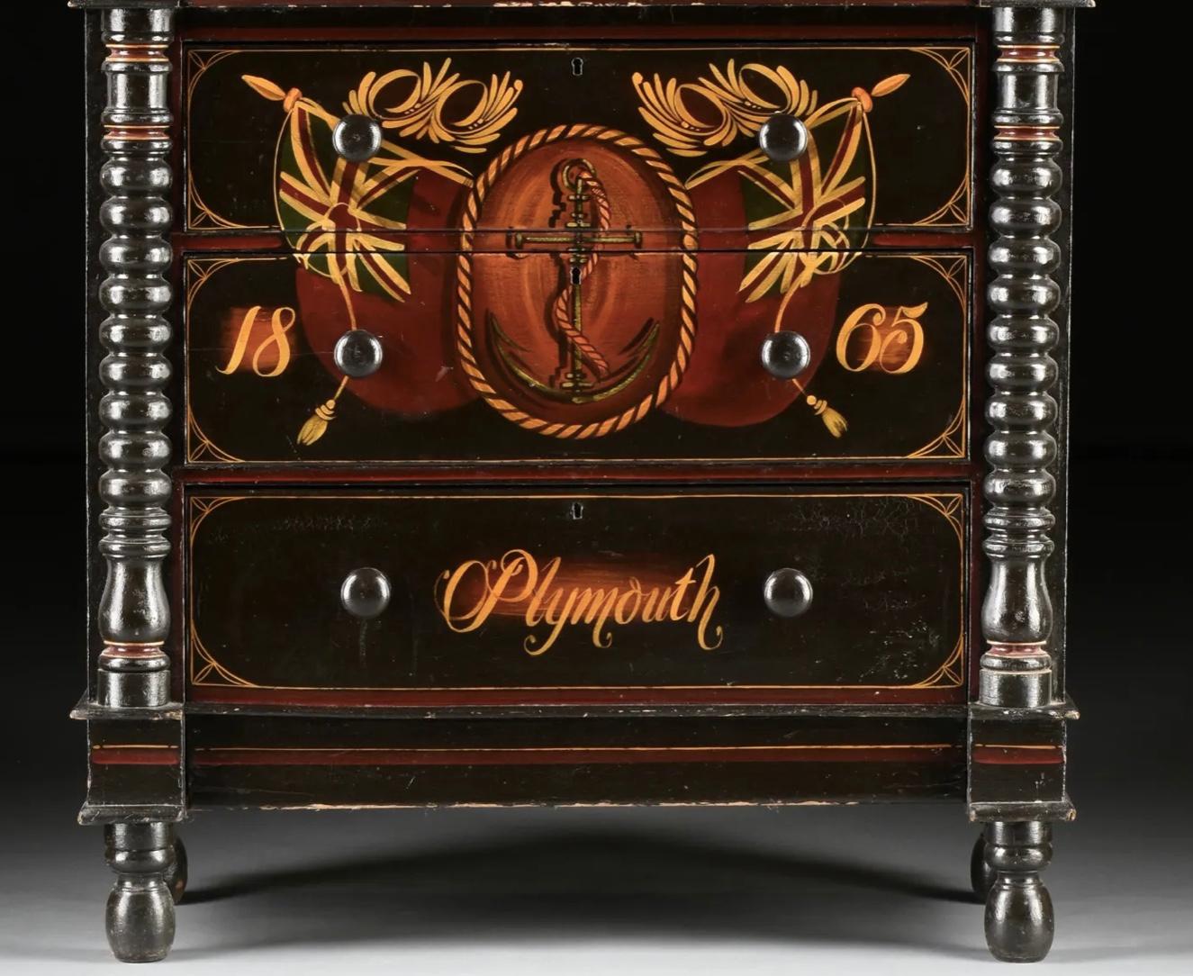 Ship Captain's Style Chest For Sale at 1stDibs