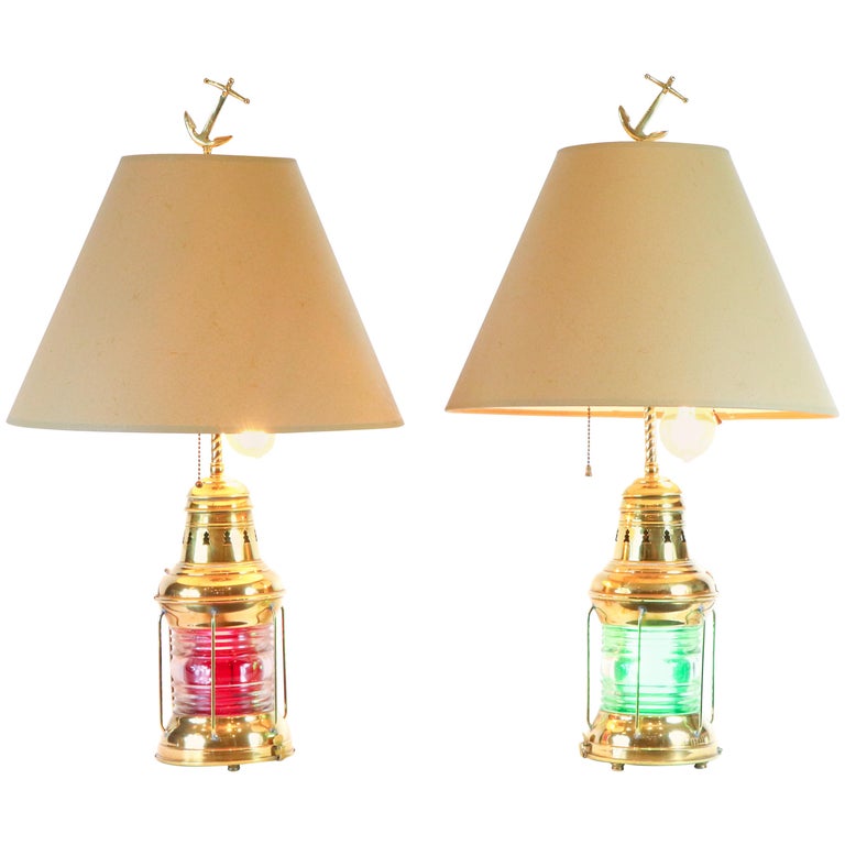 Ship Lantern Table Lamps at 1stDibs