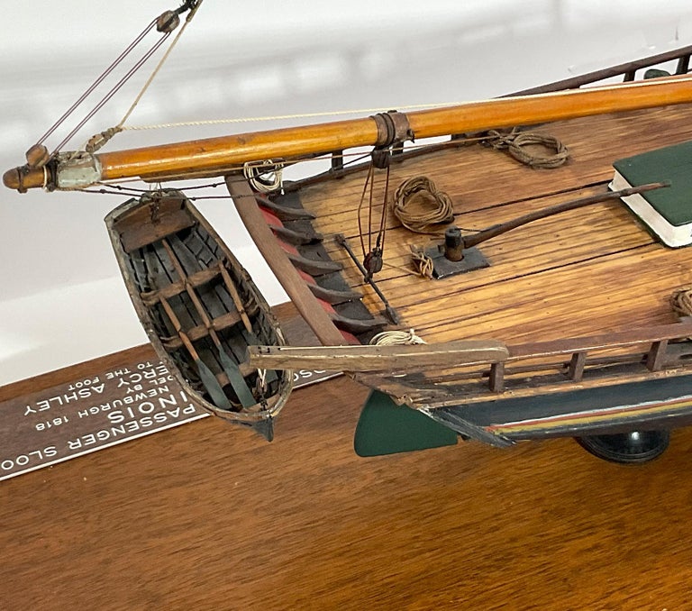 Ship Model "Hudson River Sloop Illinois" For Sale at 1stDibs