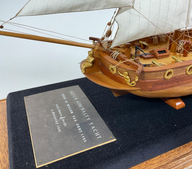 Ship Model of a Dutch Admiralty Yacht at 1stDibs