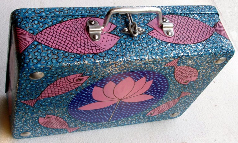 Shipra Bhattacharya - Couple, Painting, Aluminium Box, Acrylic, Blue ...