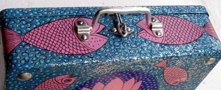 Shipra Bhattacharya - Couple, Painting, Aluminium Box, Acrylic, Blue ...