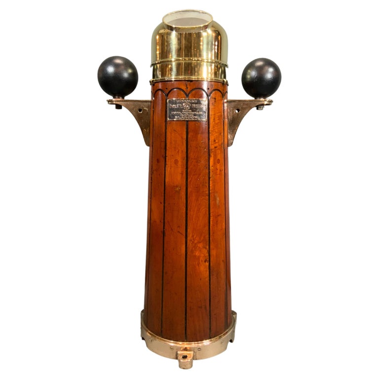 Ship's Binnacle with Unique Tapered Mahogany Base by English Maker at ...