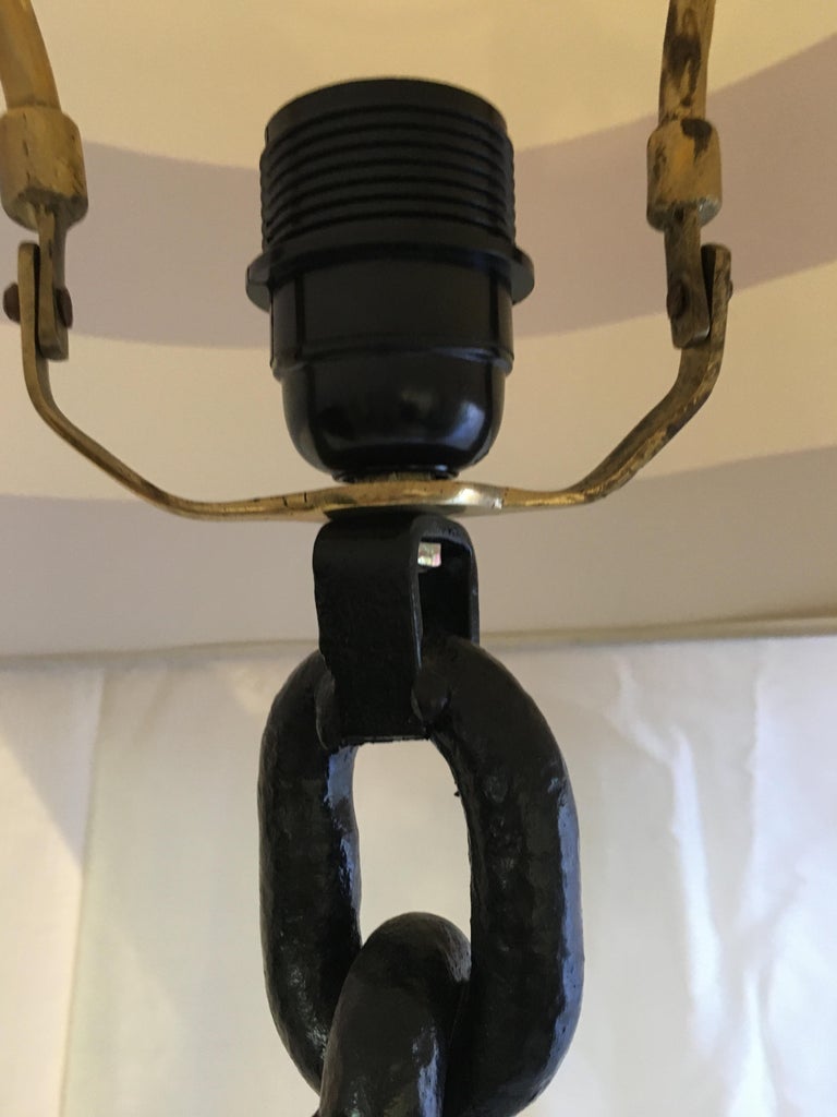 Ship’s Iron Chain Converted to Nautical Floor Lamp at 1stDibs