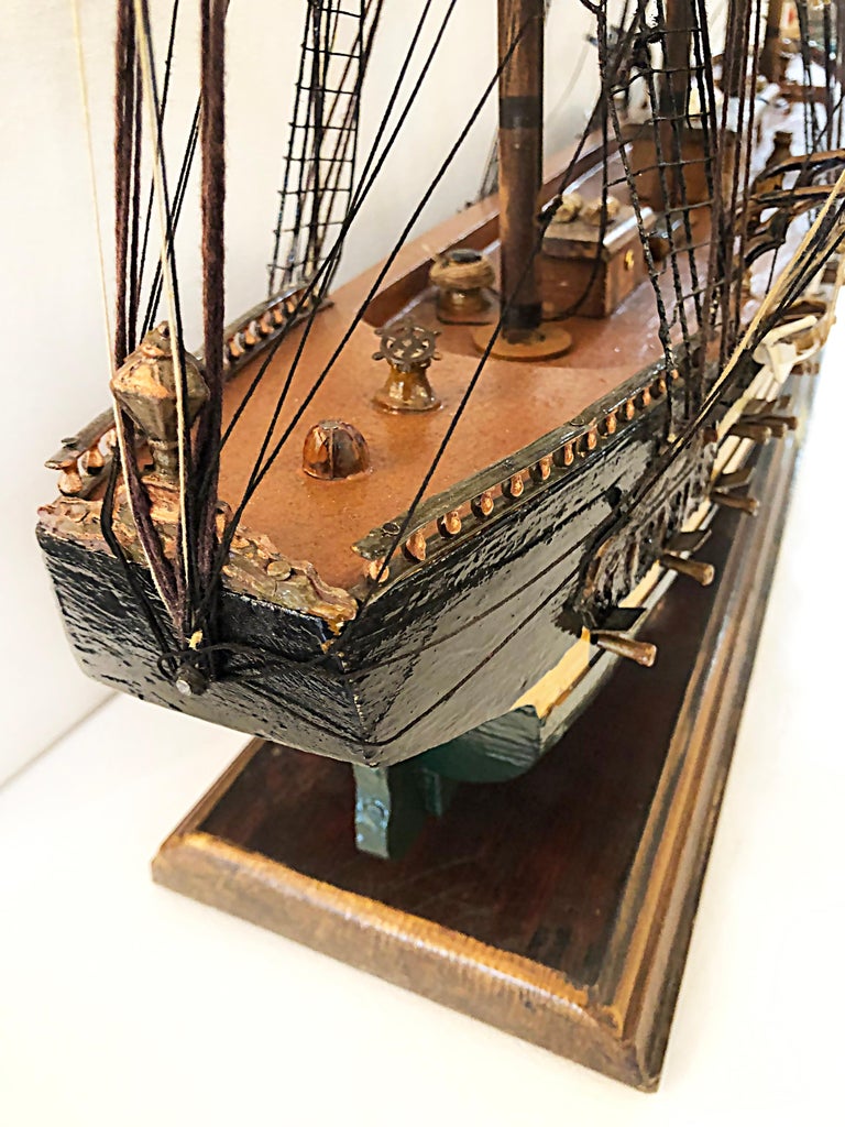 Ship's Model "Spanish Fragata Espanola/Ano 1780" in Acrylic case For ...