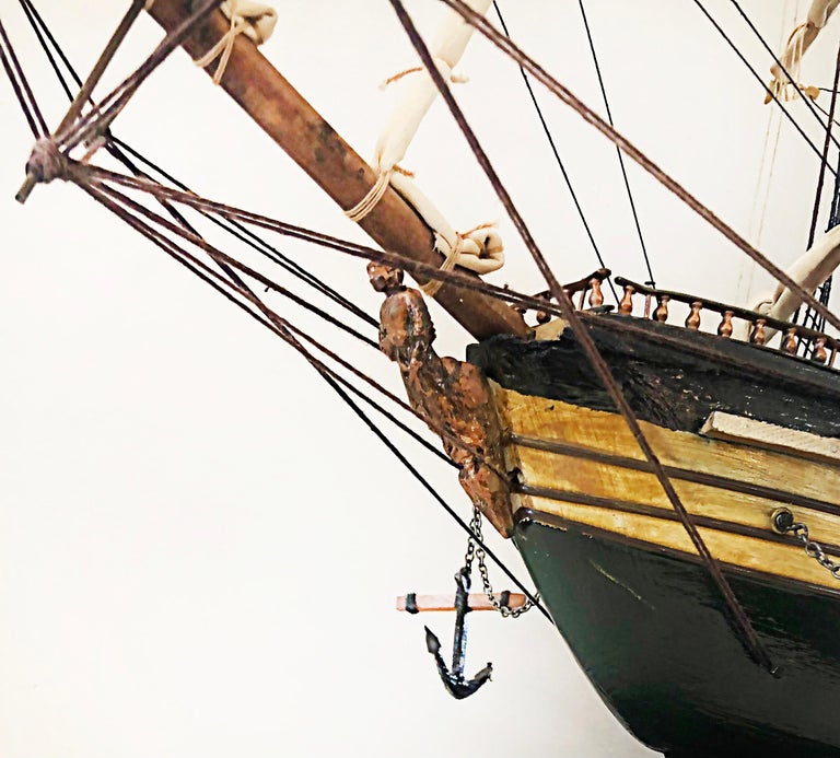 Ship's Model "Spanish Fragata Espanola/Ano 1780" in Acrylic case For ...