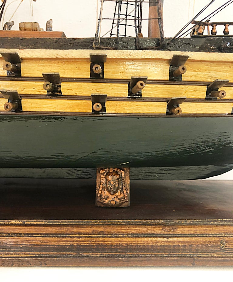 Ship's Model "Spanish Fragata Espanola/Ano 1780" in Acrylic case For ...
