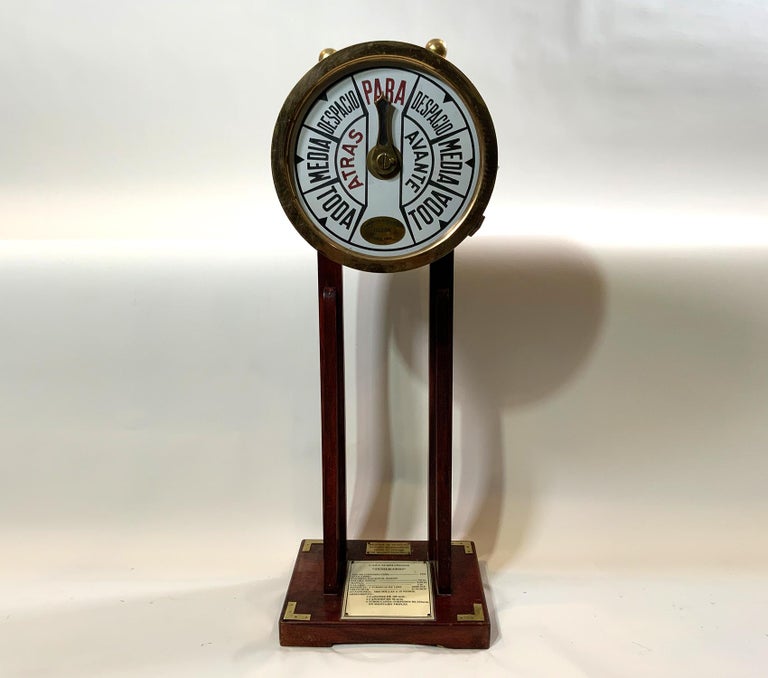 Ships Telegraph from Spanish Sub Chaser “Temerario” For Sale at 1stDibs