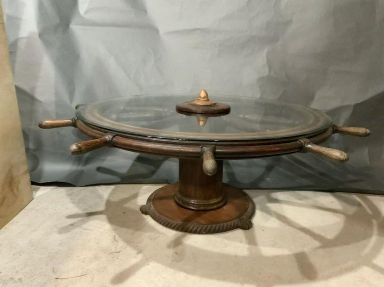 Ship's Wheel Table For Sale at 1stDibs